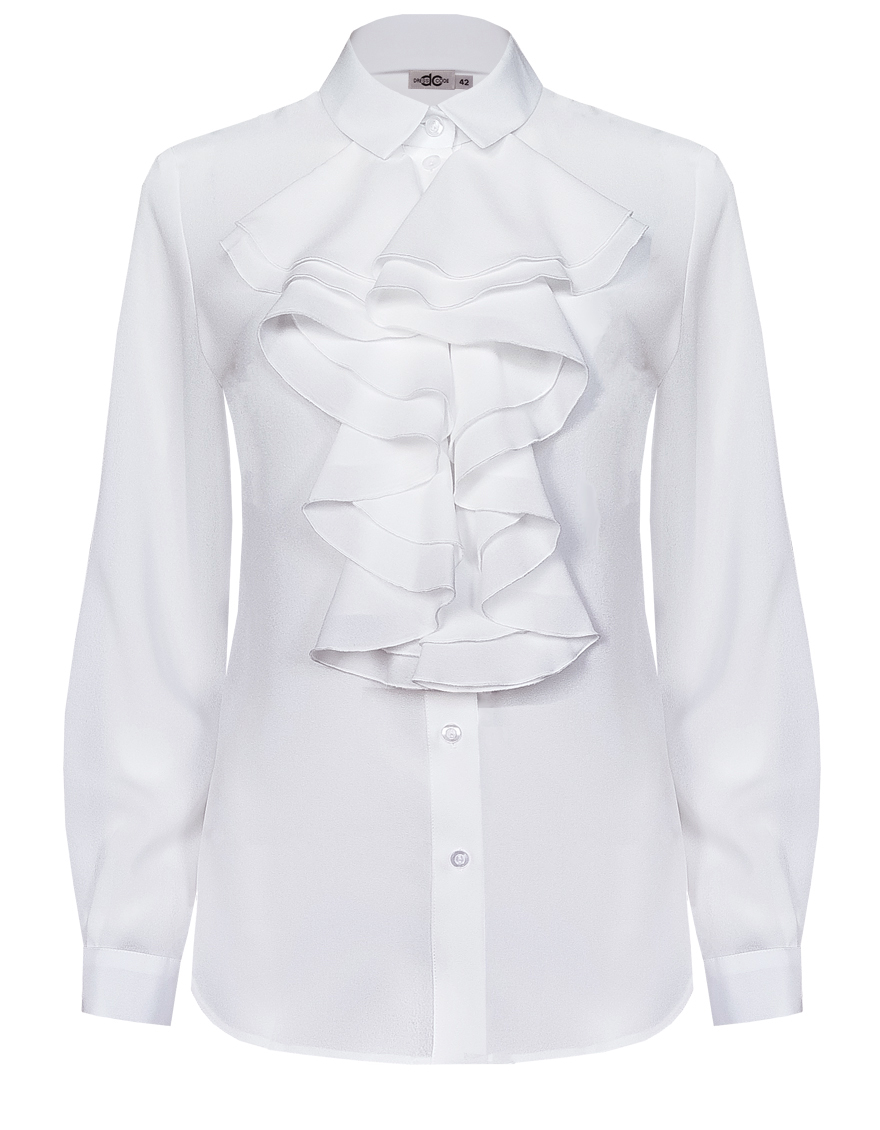 Блузка воздушная с воротником жабо - купить в Dress Code